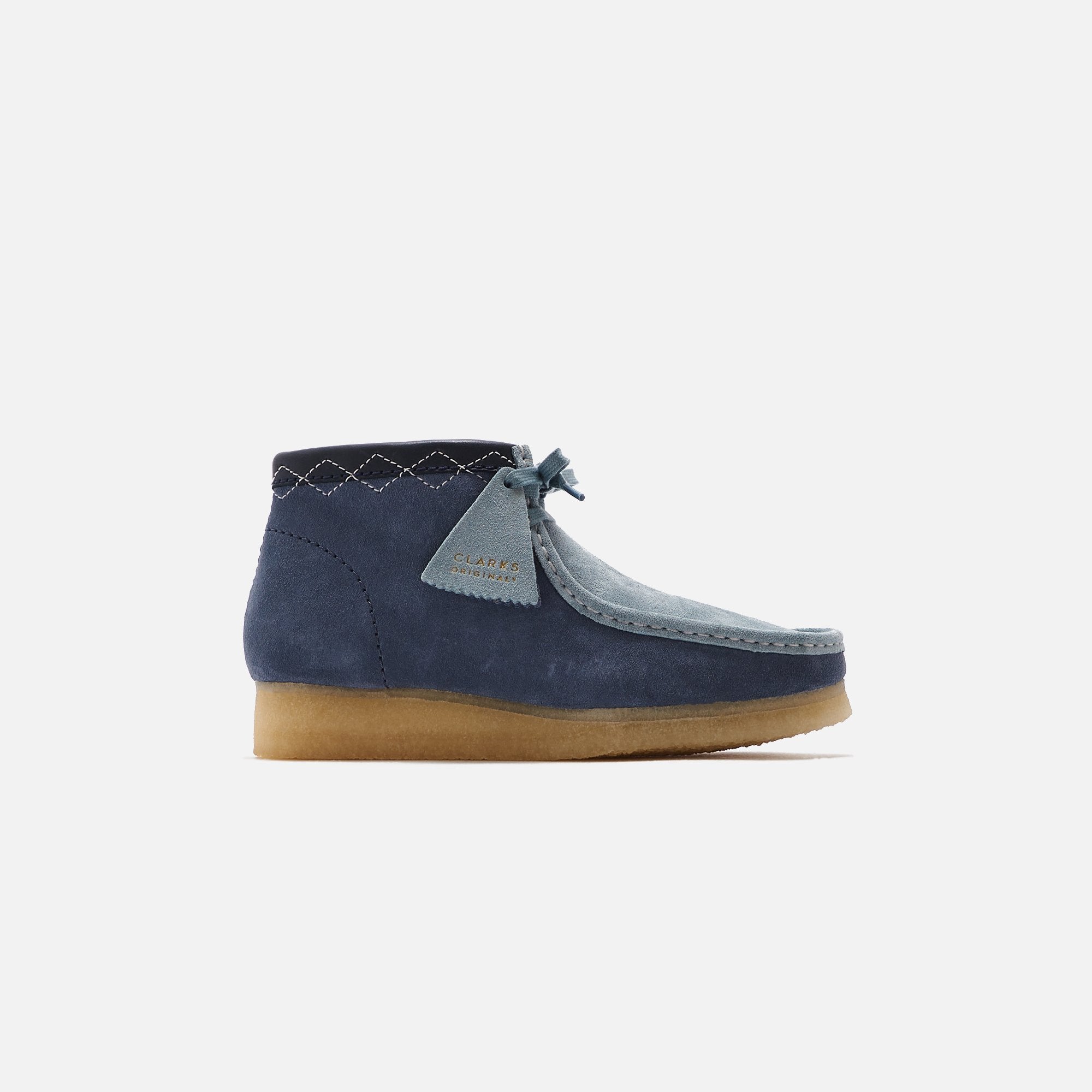 Clarks Stitch Pack Wallabee Boot - Blue Combi – Kith Canada