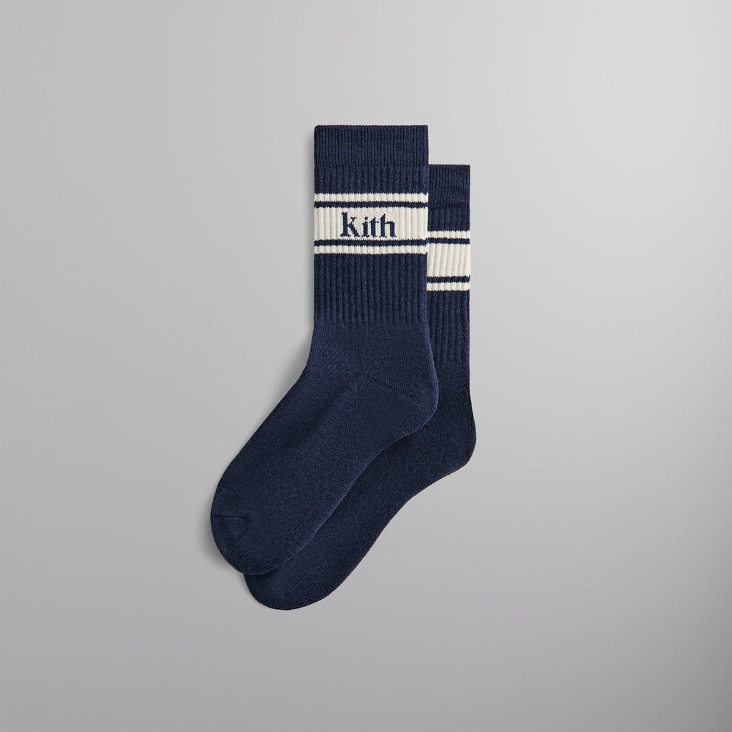 Kith Serif Jacquard Striped Crew Socks - Innate PH – Kith Canada