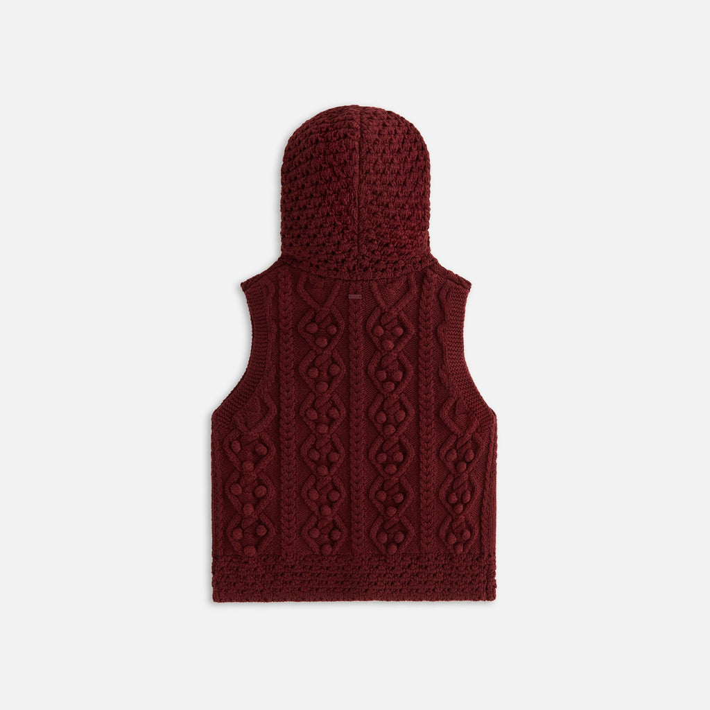 Kith Women Hartley Knit Fur Hooded Vest - Haut – Kith Canada